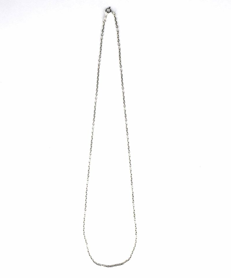 スモールシルバーチェーンネックレス/カットアズキ/シルバー925 スモールシルバーチェーンネックレス/カットアズキ/シルバー925